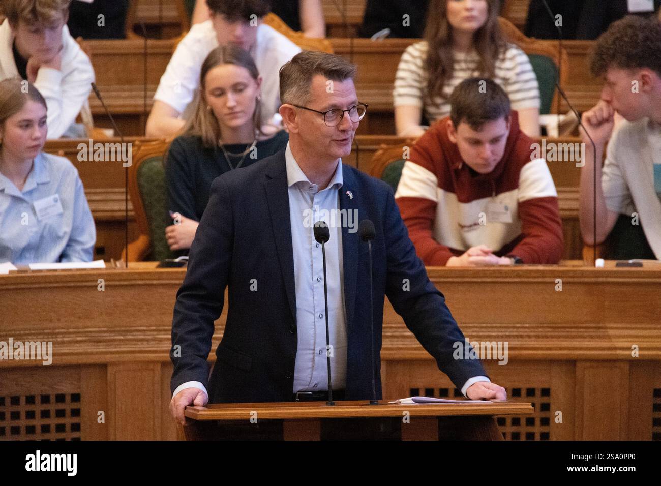 Minister for Resilience and Preparedness Torsten Schack Pedersen speaks ...