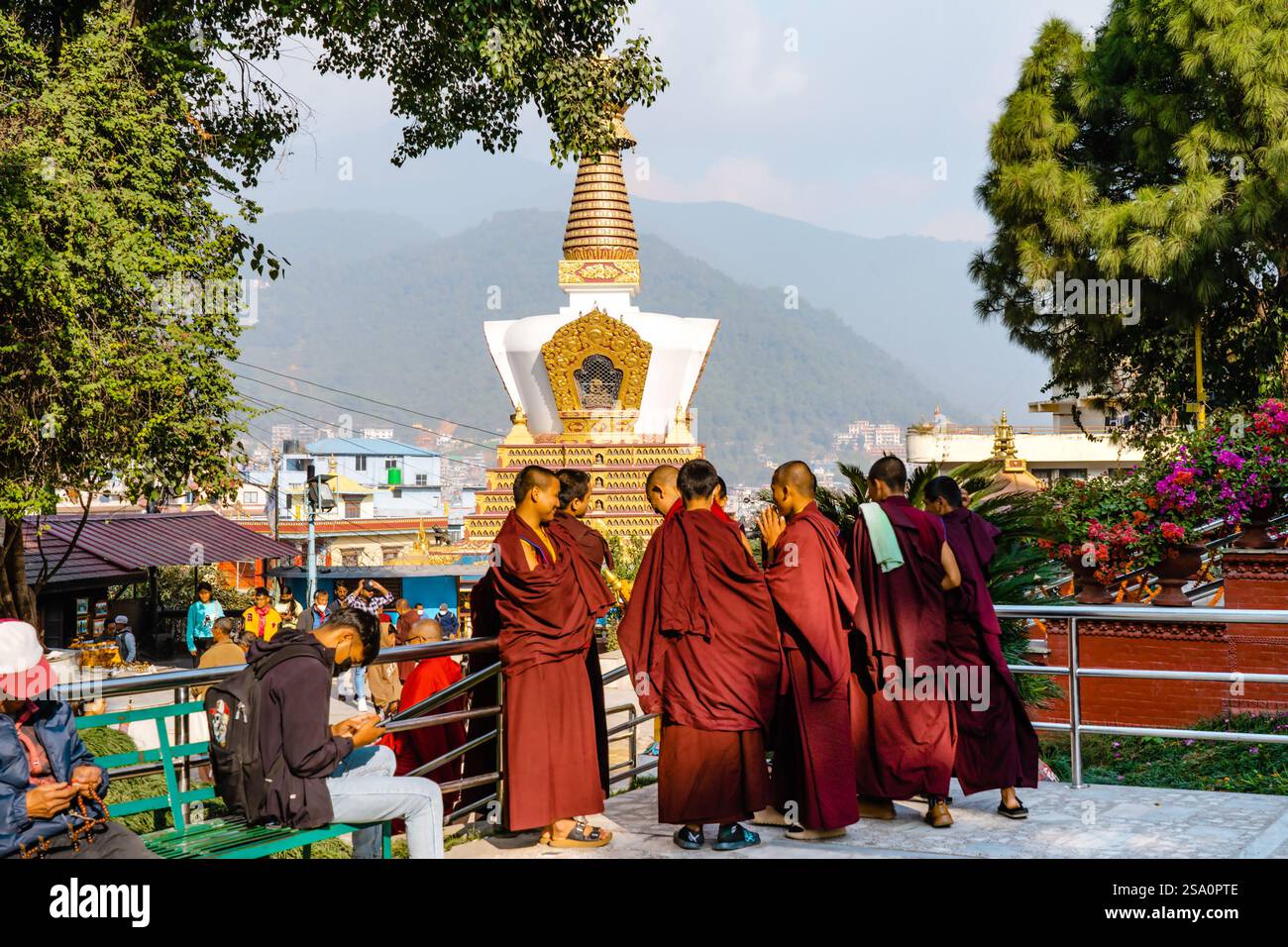 The oldest shrine complex in the Kathmandu Valley, Swayambhunath Temple ...