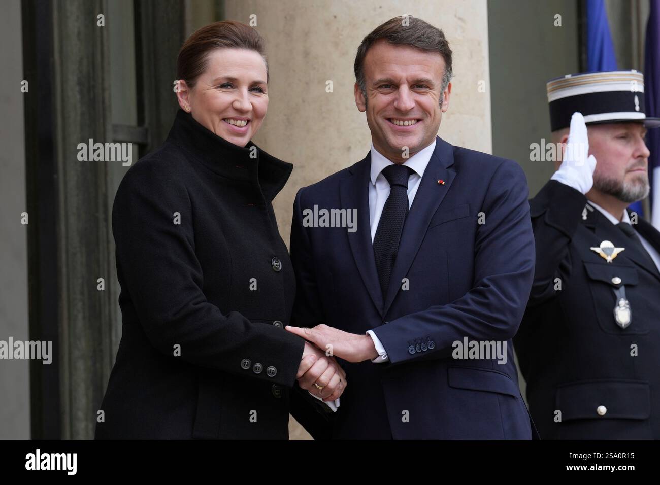 French President Emmanuel Macron welcomes Prime Minister of Denmark ...