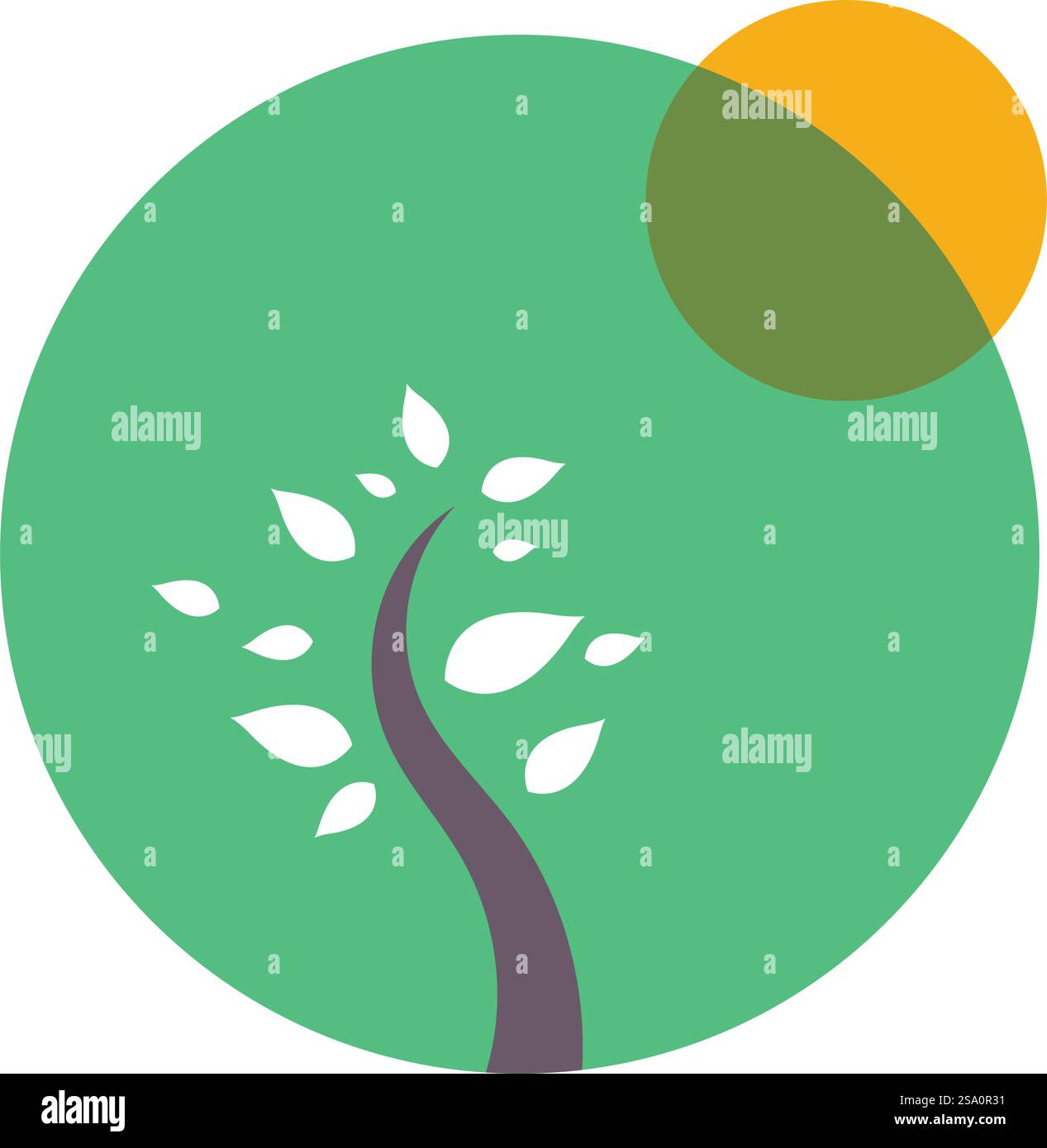 Tree cartoon icon flat design Stock Vector Image & Art - Alamy