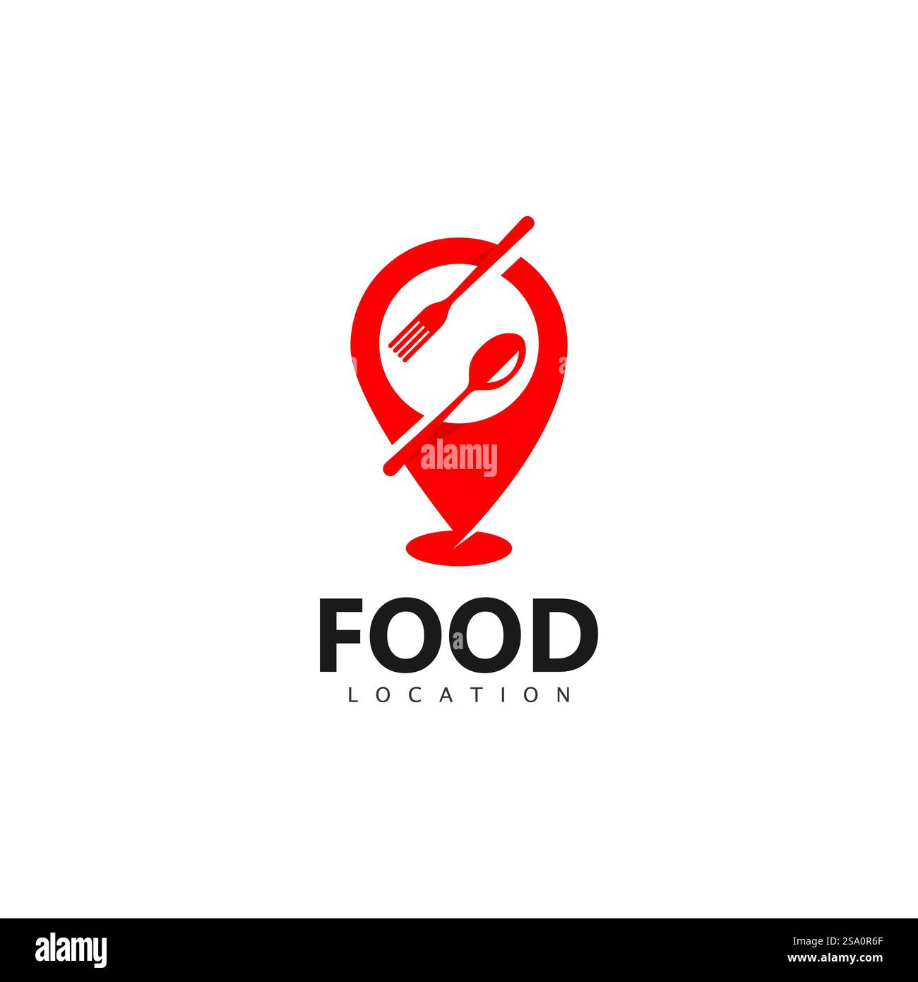 Food Location Logo Design Template Stock Vector Image & Art - Alamy