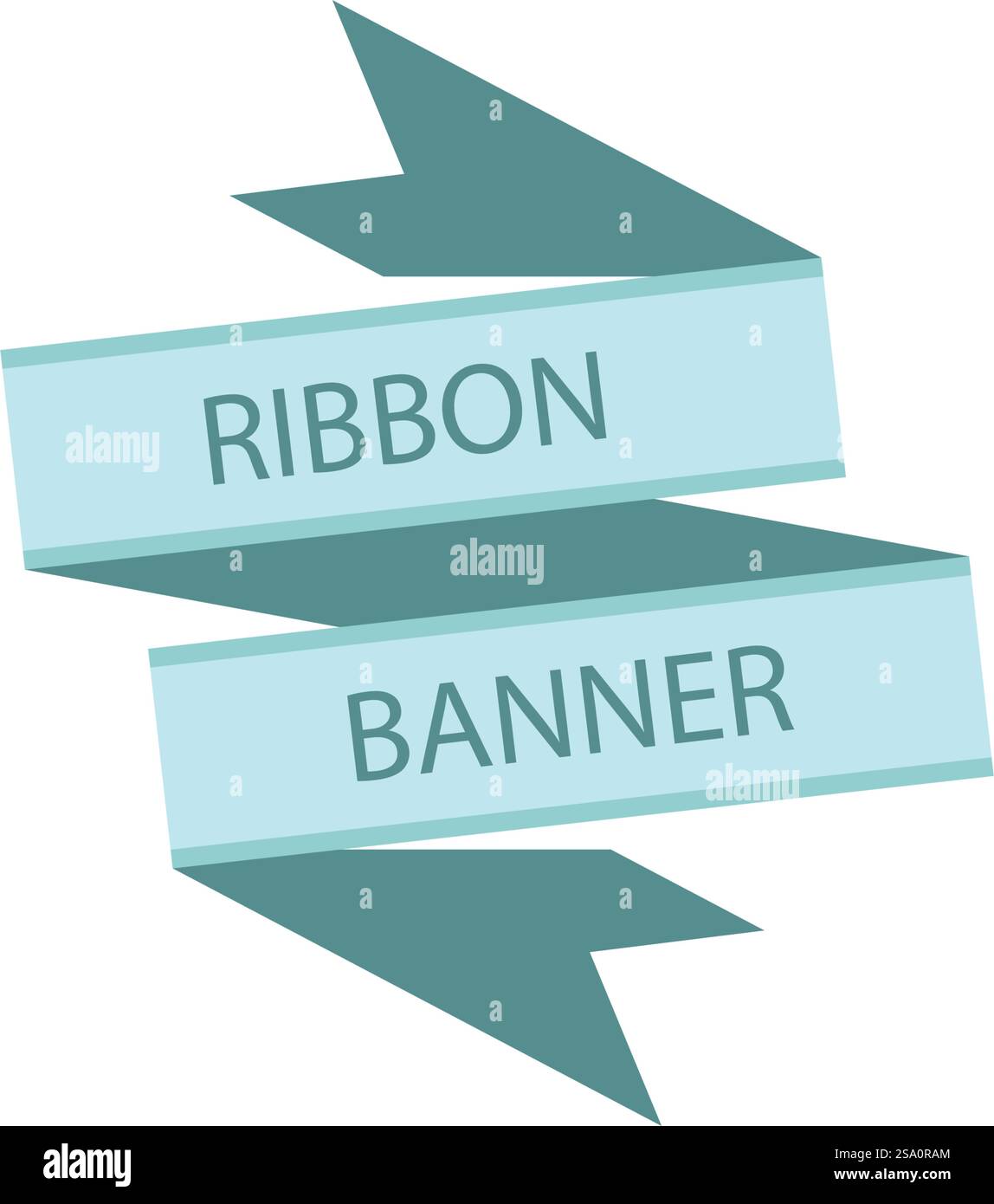 Flat blue ribbon Cut Out Stock Images & Pictures - Alamy