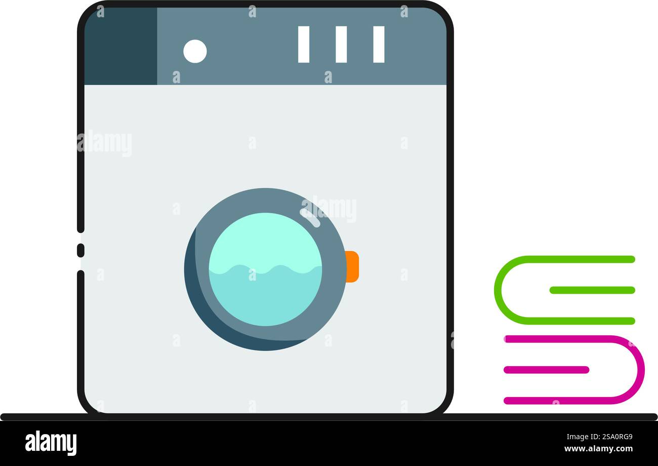 Washing machine Laundry logo icon vector icon template Stock Vector ...