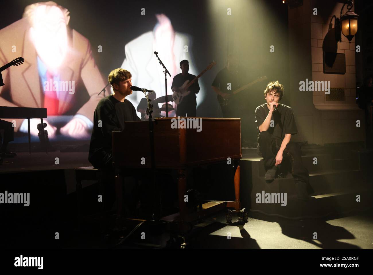 Non Exclusive: Blake joined Timothée Chalamet on SNL for his live ...