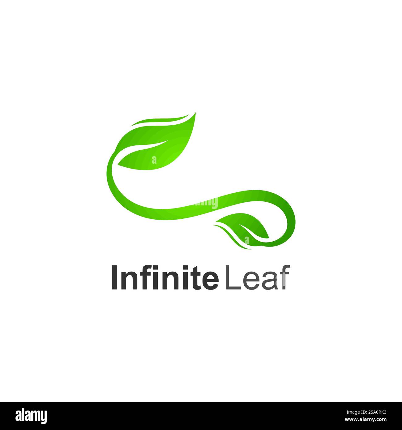 infinity leaf vector icon illustration logo template design Stock ...