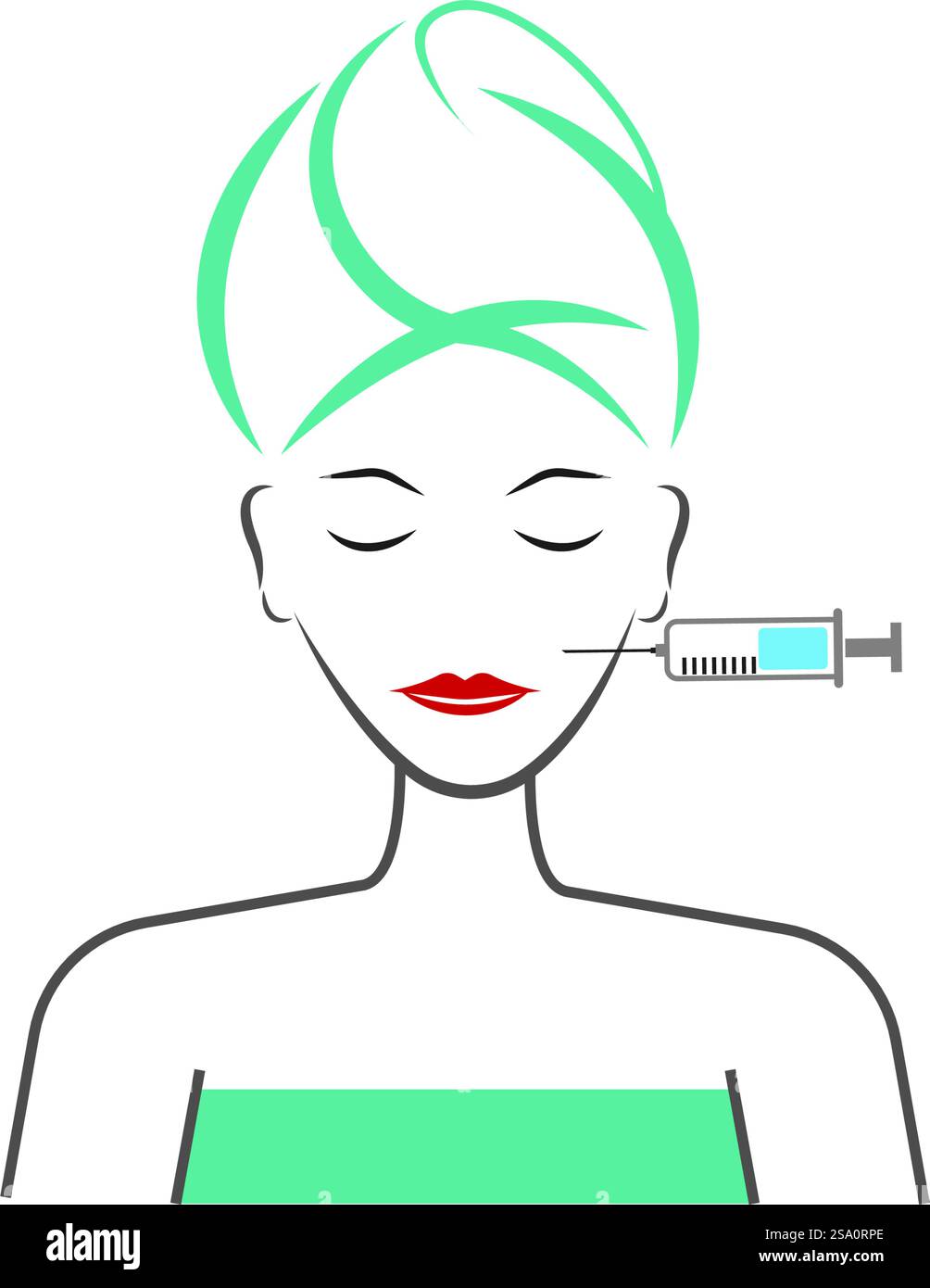 Cosmetic injections for facial rejuvenation. Suitable for beauty ...