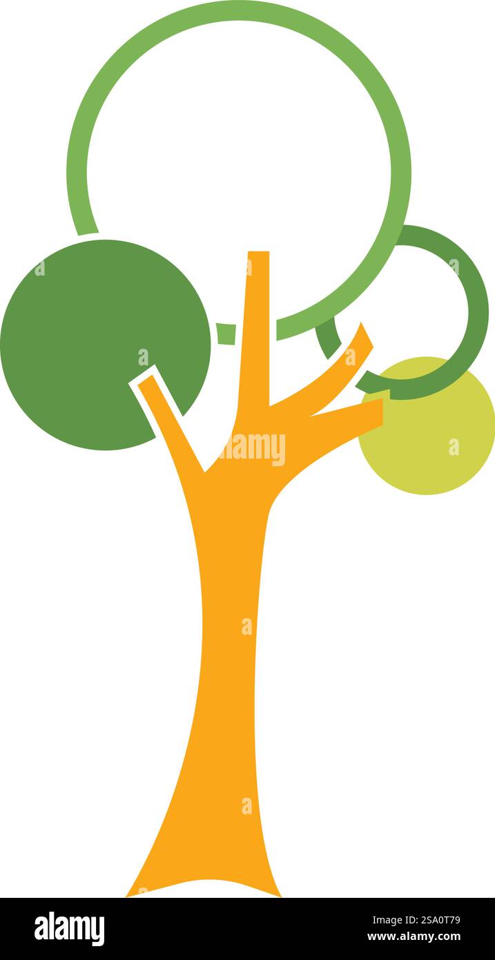 Tree cartoon icon flat design Stock Vector Image & Art - Alamy