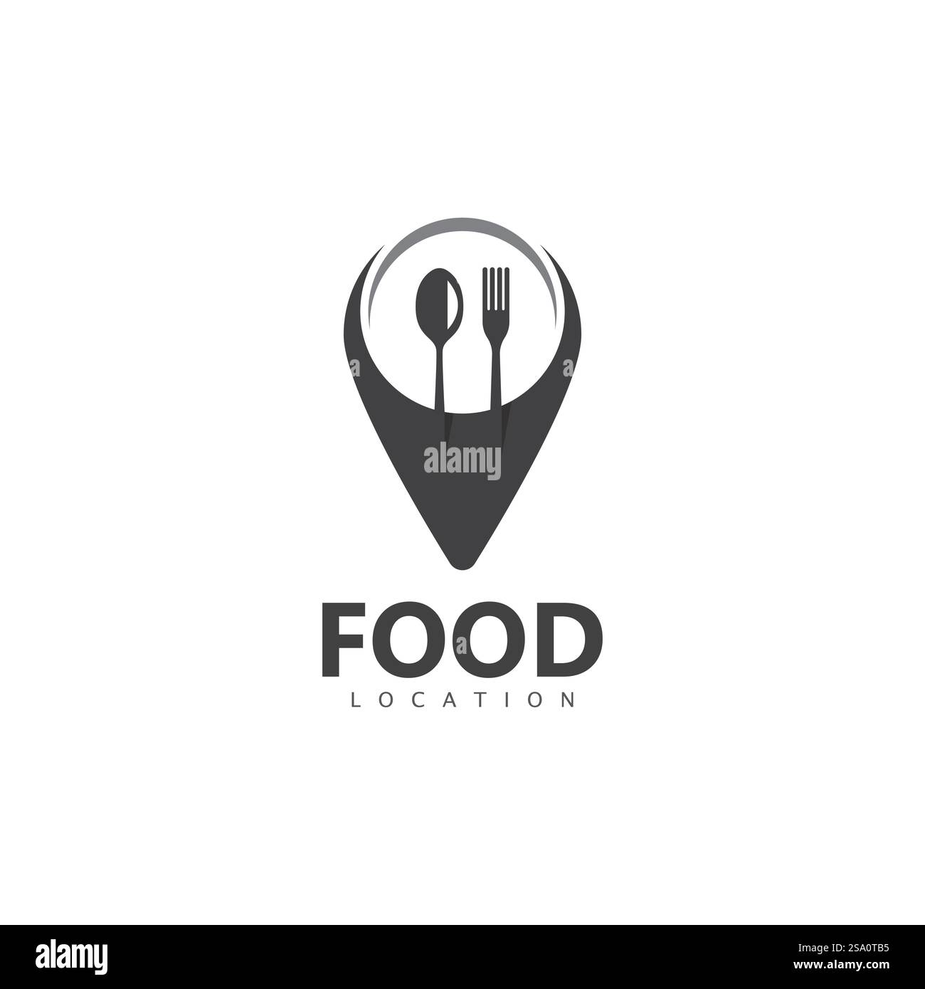 Food Location Logo Design Template Stock Vector Image & Art - Alamy