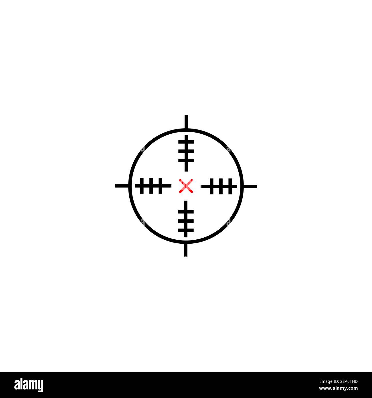 shooting target logo vector icon in simple design Stock Vector Image ...