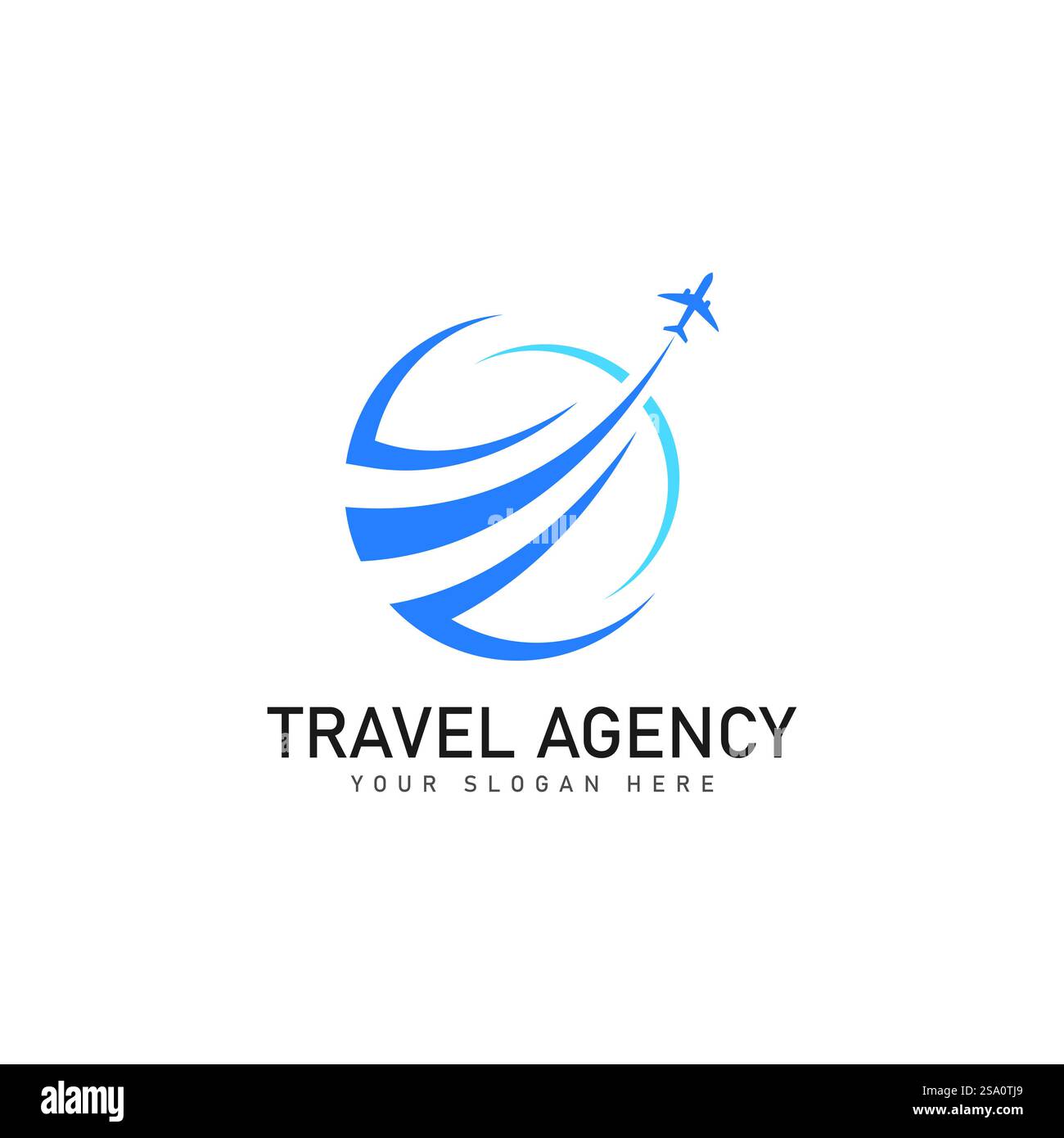 travel agency logo design template vector Stock Vector Image & Art - Alamy