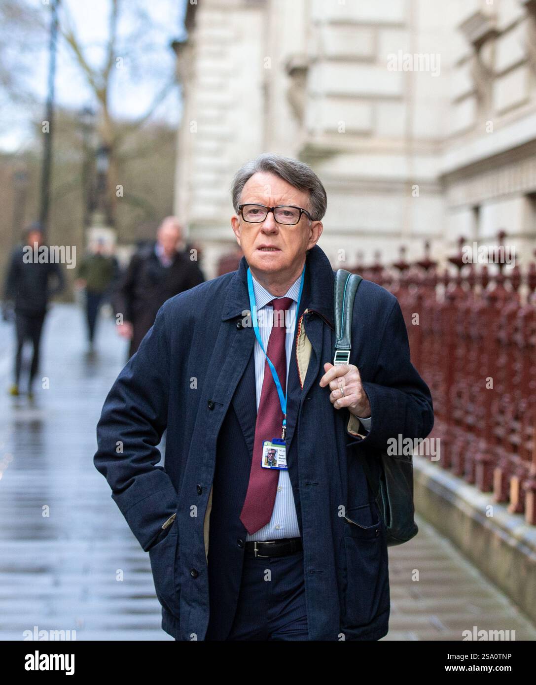 London, UK. 28th Jan, 2025. peter mandelson Arrives at No 10 Downing ...