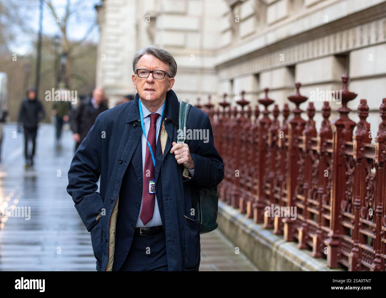 London, UK. 28th Jan, 2025. peter mandelson Arrives at No 10 Downing ...
