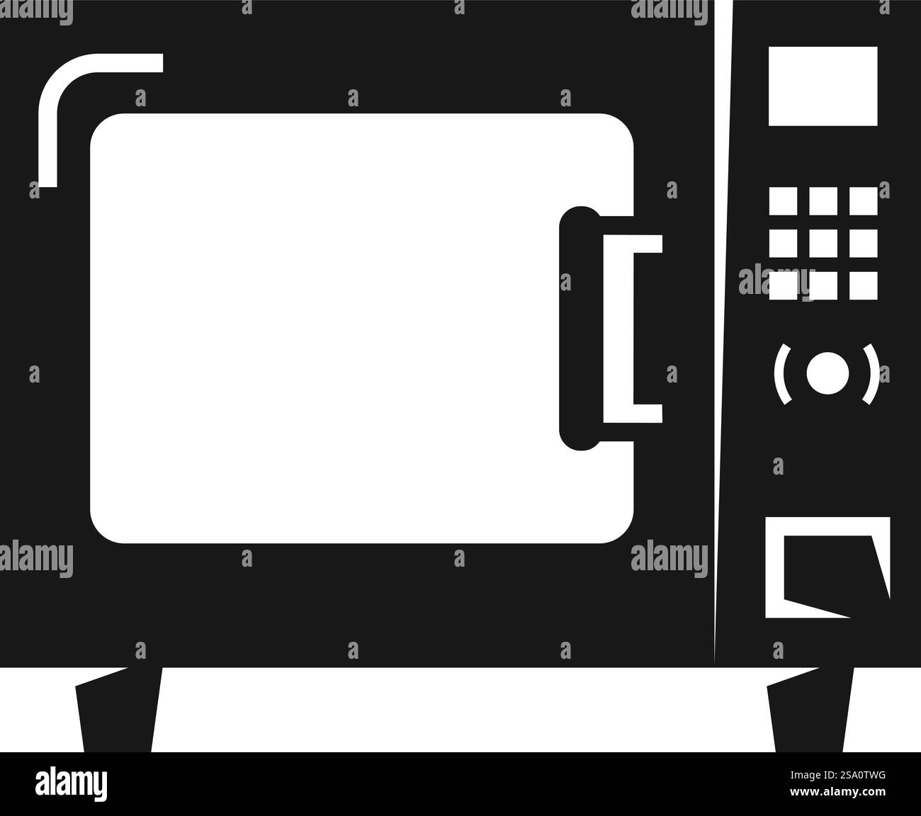 Digital microwave icon. Simple illustration of digital microwave vector ...