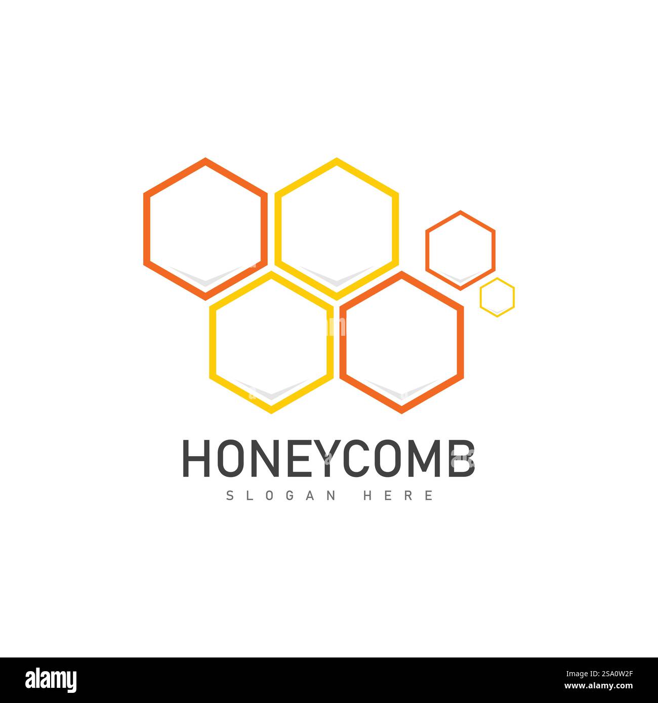 honeycomb illustration logo vector template Stock Vector Image & Art ...