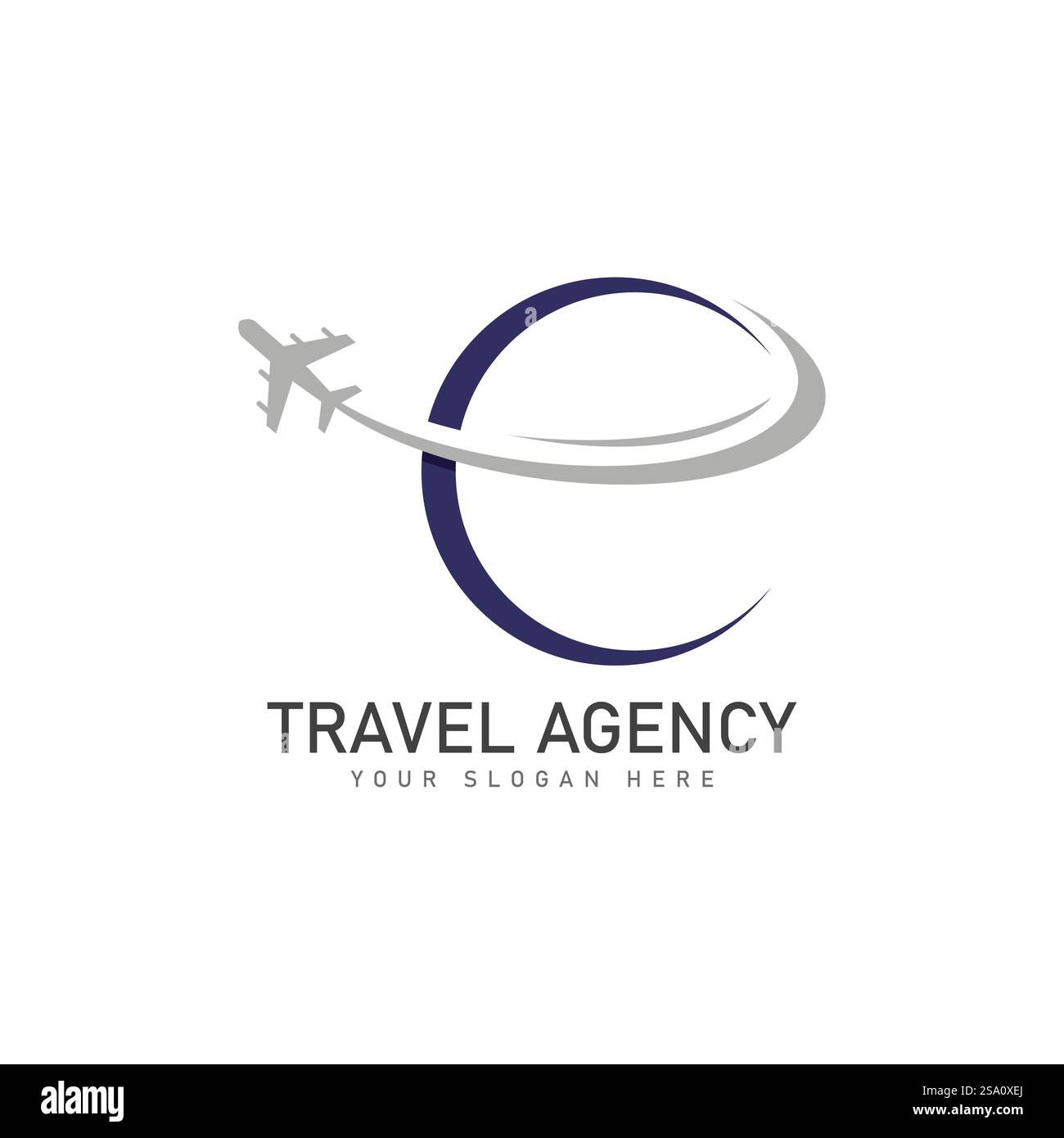 travel agency logo design template vector Stock Vector Image & Art - Alamy