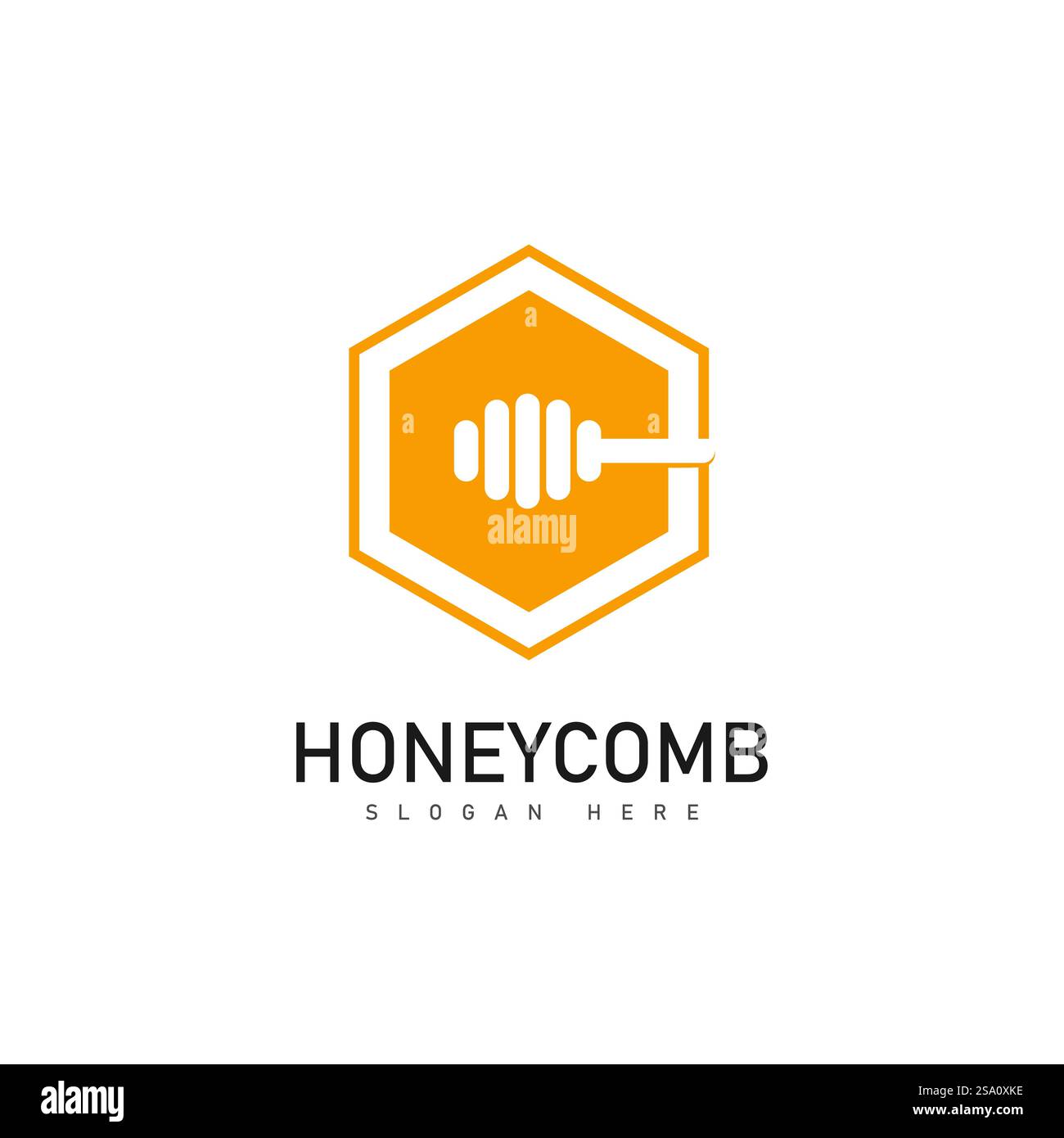 honeycomb illustration logo vector template Stock Vector Image & Art ...