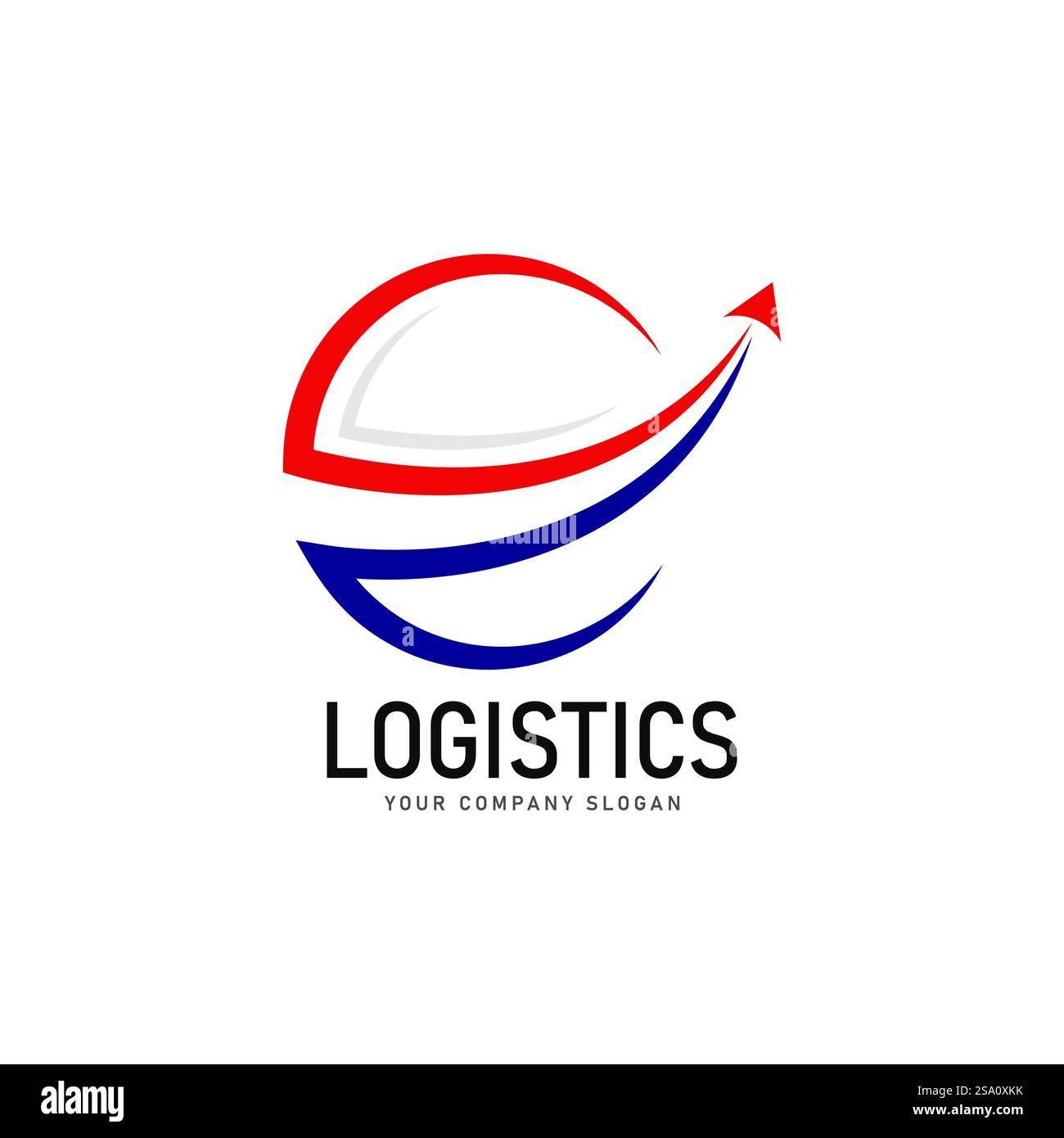 transport logistic logo of express arrow moving forward for courier ...