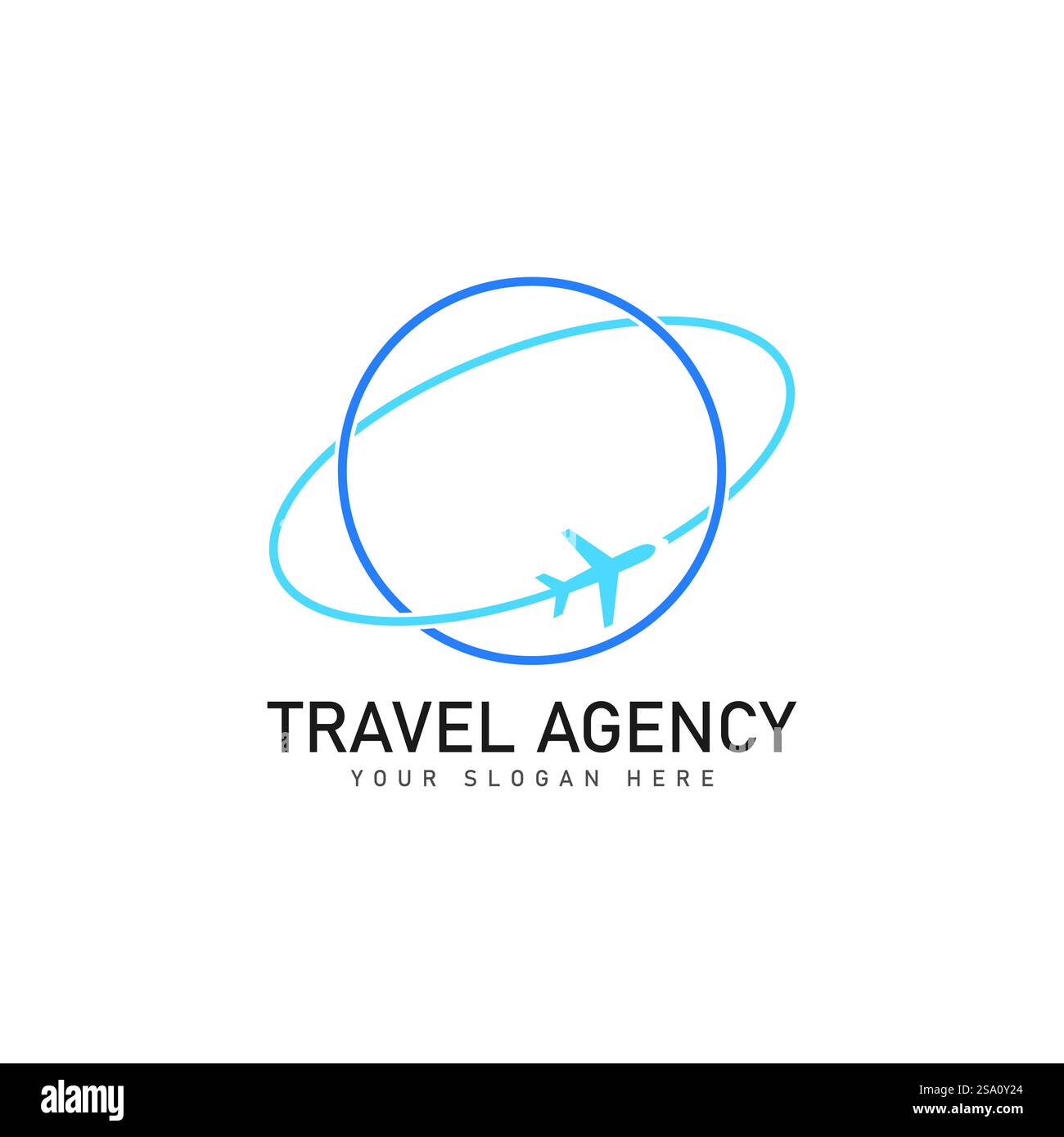 travel agency logo design template vector Stock Vector Image & Art - Alamy