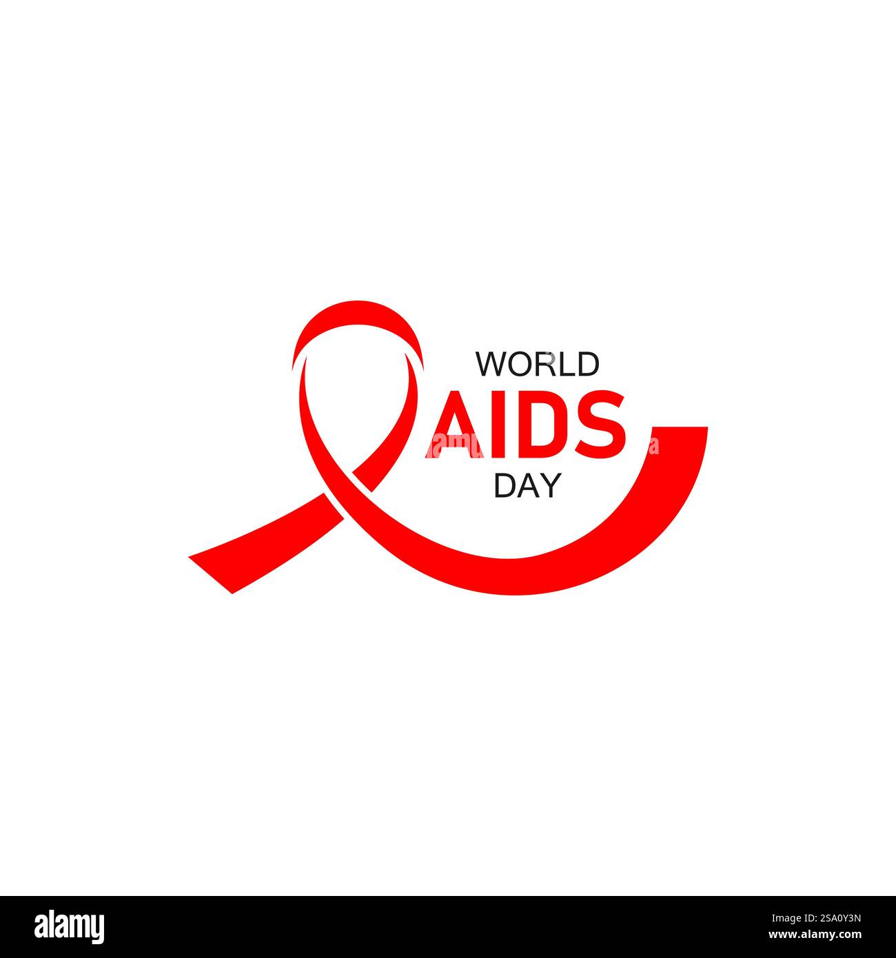 world aids day red ribbon logo vector illustration design icon Stock Vector Image & Art - Alamy