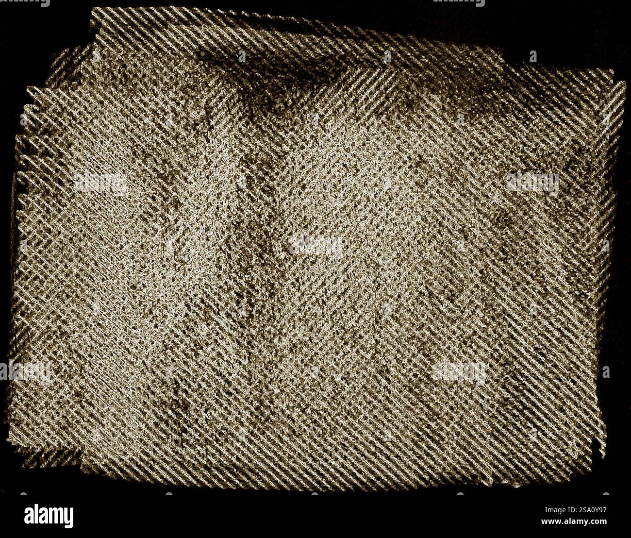 Abstract background showing sepia toned canvas texture with diagonal ...
