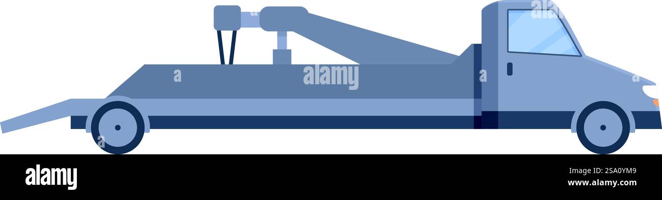 Tow truck icon cartoon vector. Hook pull vehicle. Service auto ...