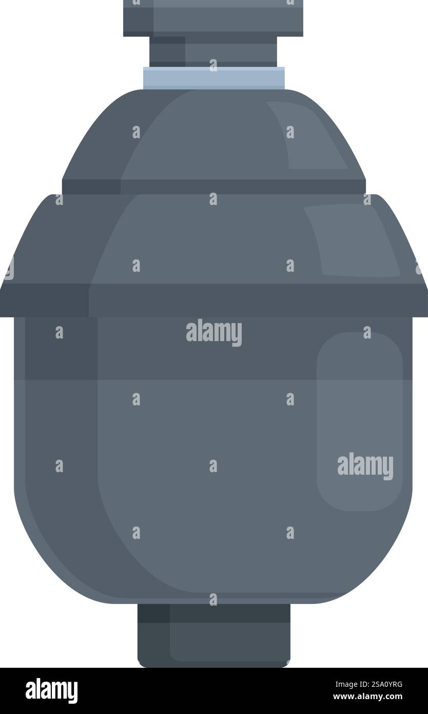 Food waste disposer container icon cartoon vector. Recycle bin ...