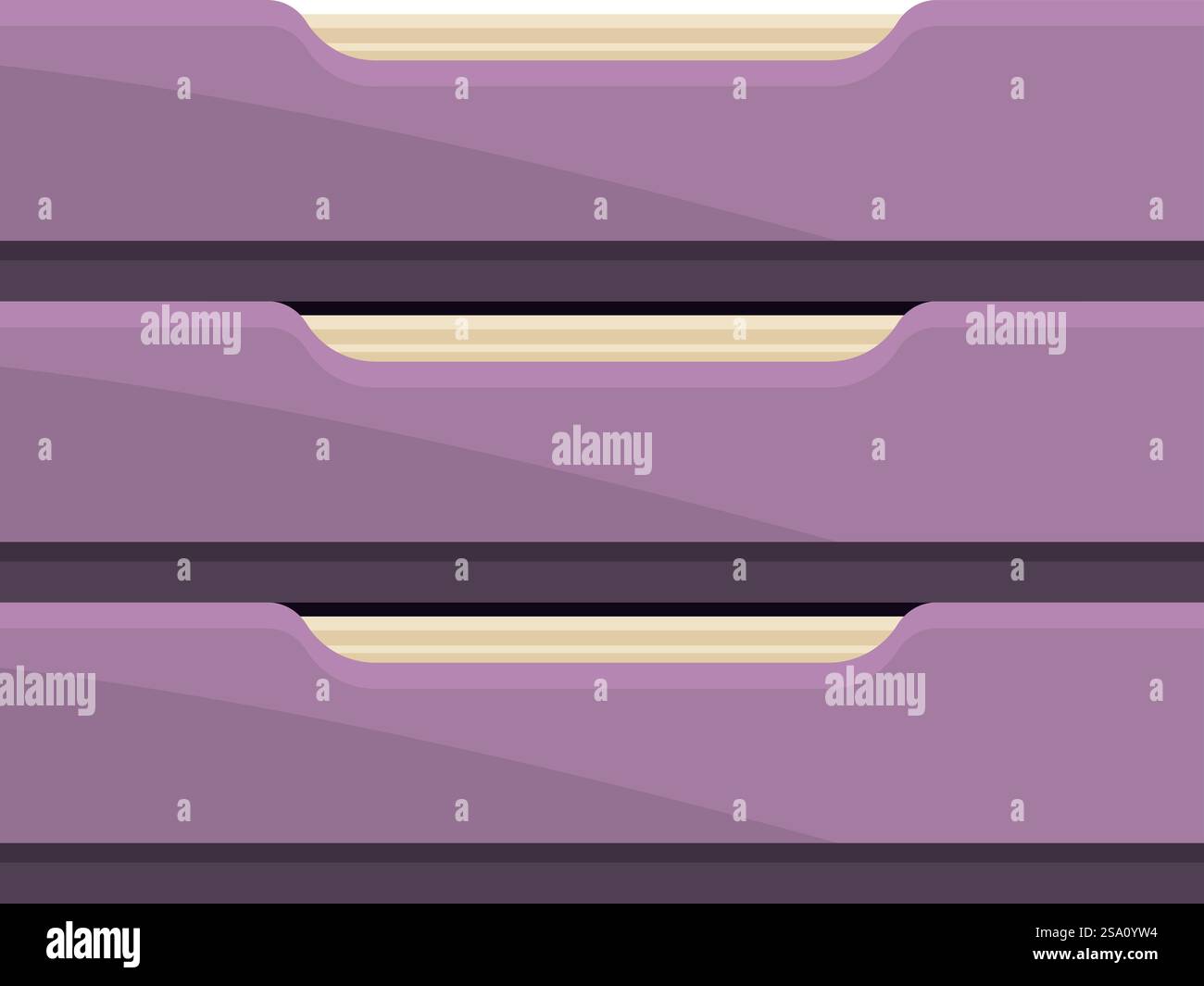 Empty paper tray icon cartoon vector. Case desk. Folder card stack ...