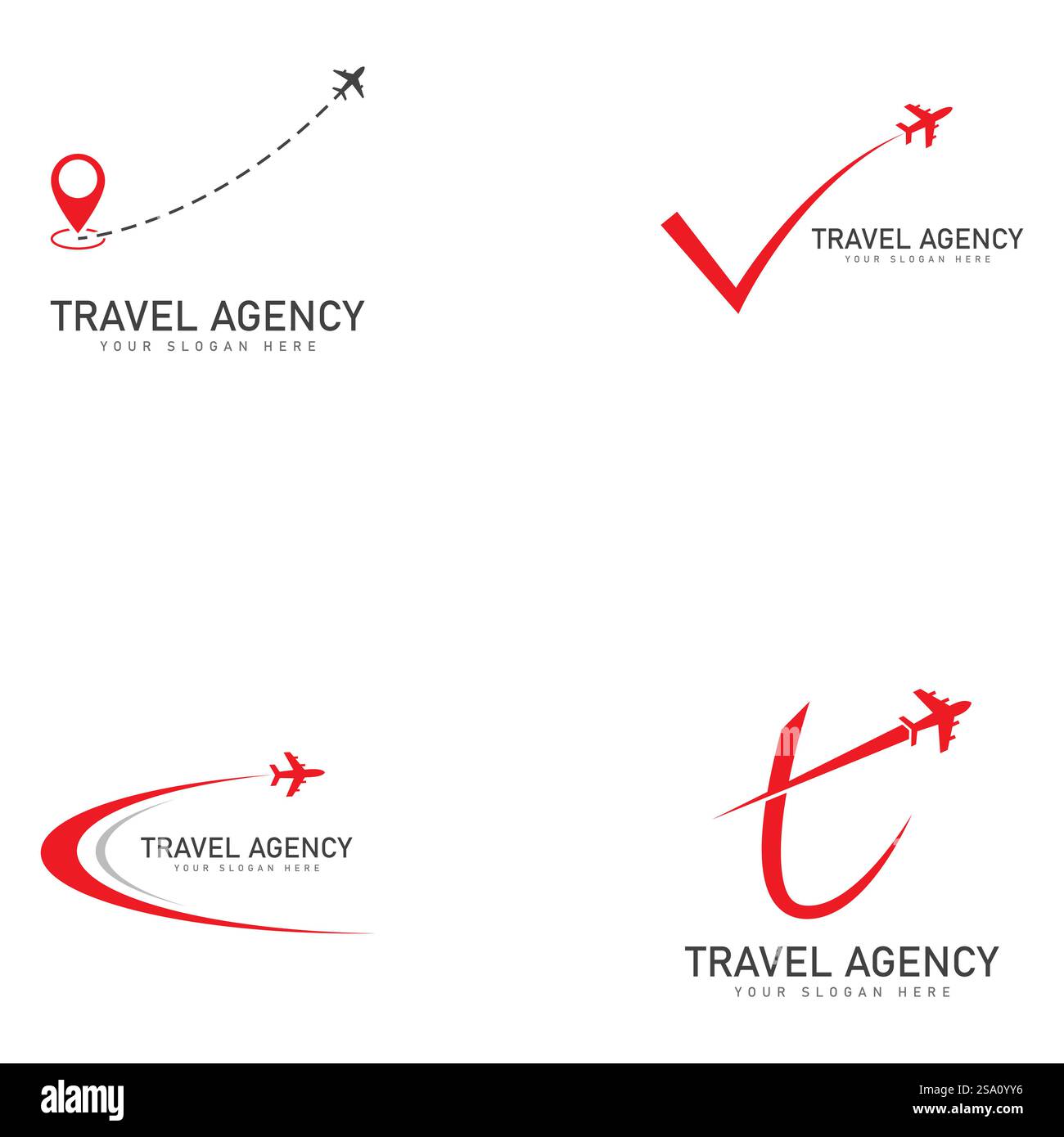 travel agency logo design template vector Stock Vector Image & Art - Alamy