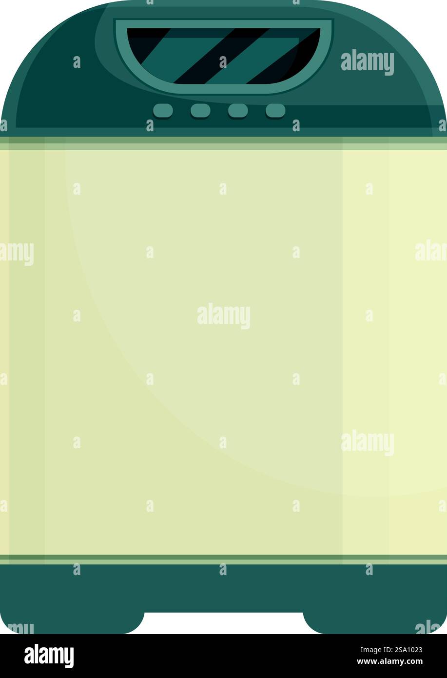 Menu bread maker icon cartoon vector. Electrical toast range. Toaster ...