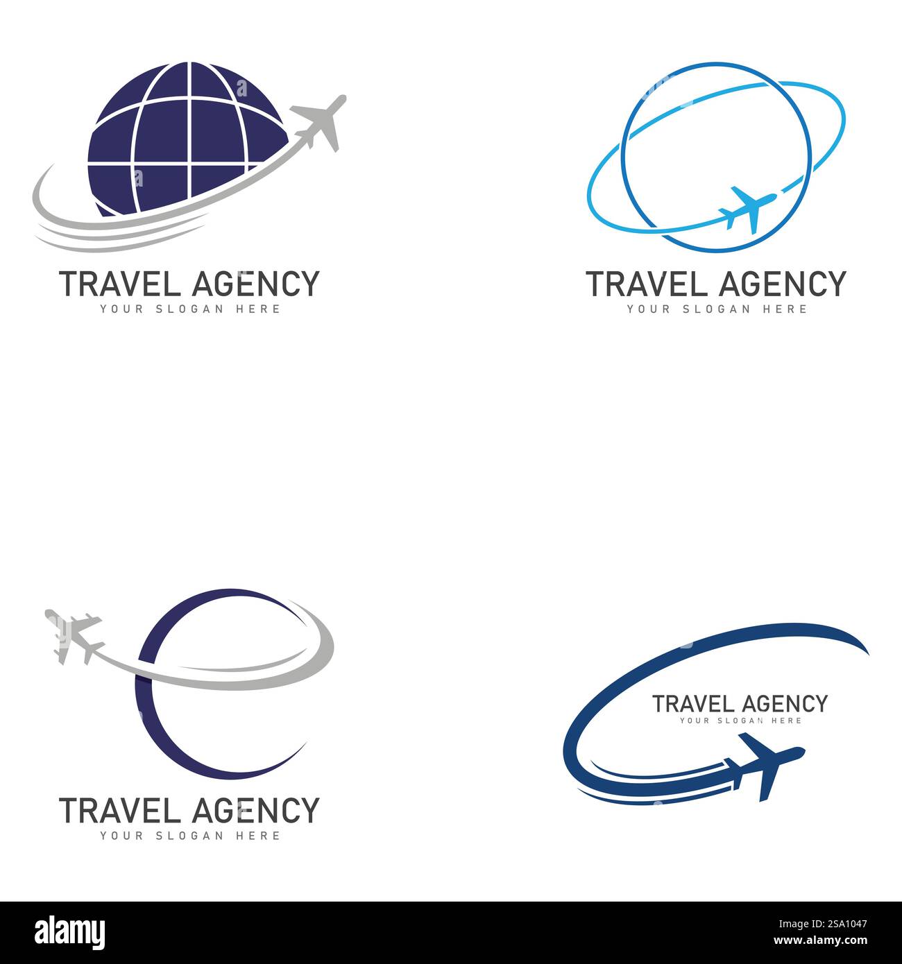 travel agency logo design template vector Stock Vector Image & Art - Alamy