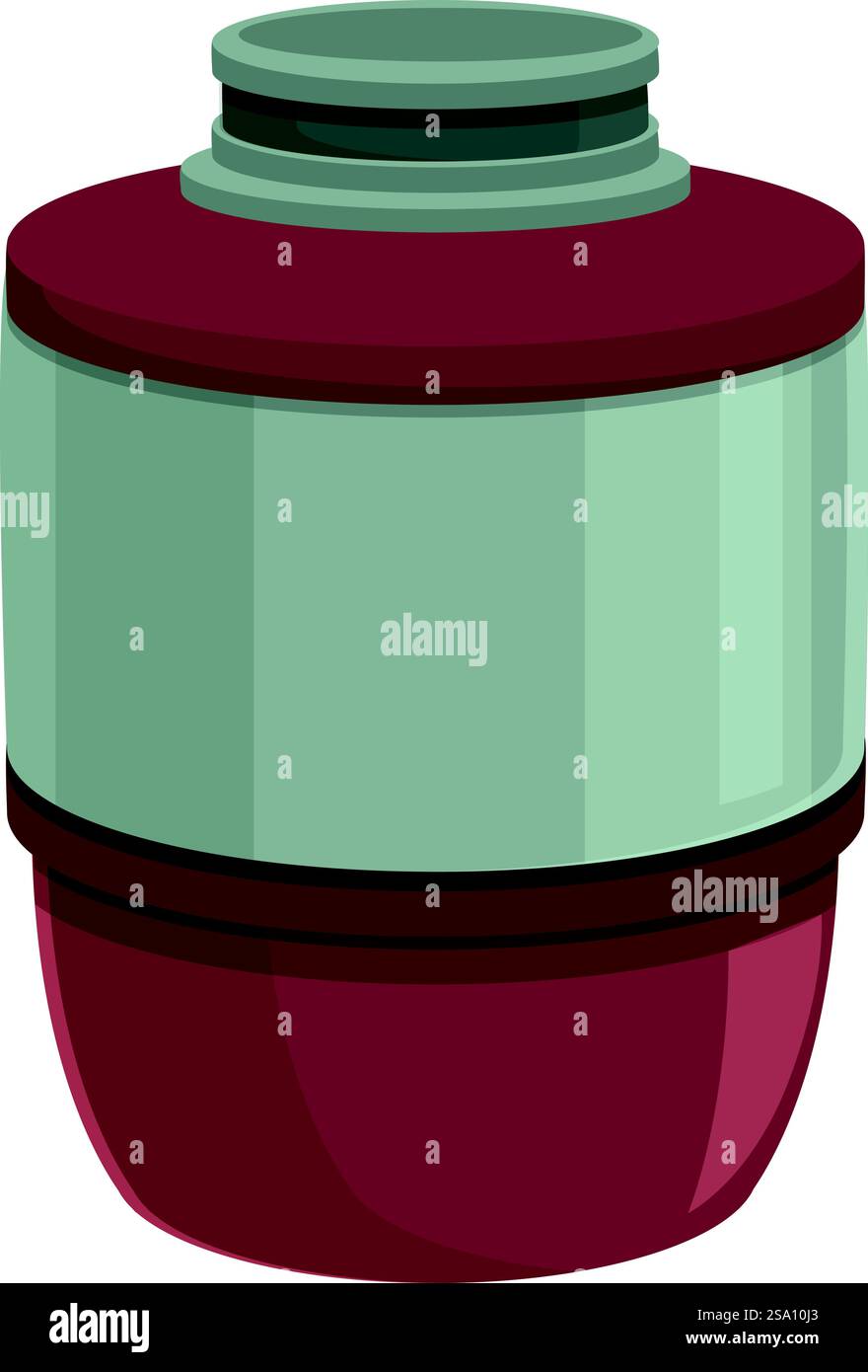 Food waste disposer recycling icon cartoon vector. Bottle trash. Metal ...