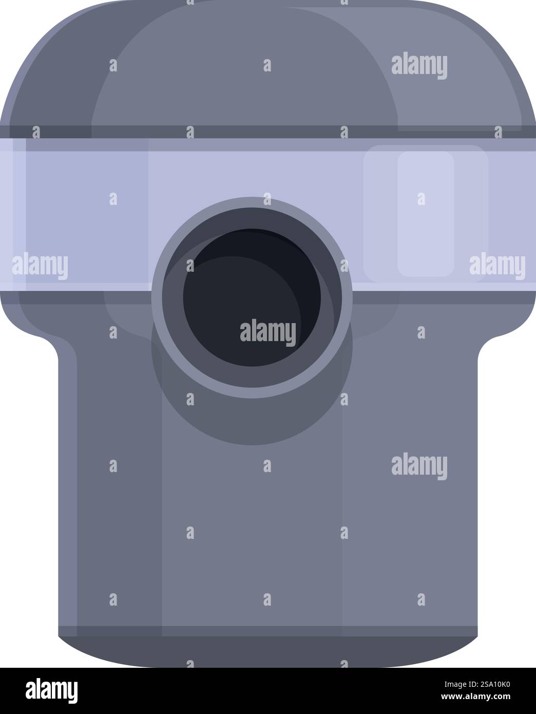 Food waste disposer pipe icon cartoon vector. Color basket meal. Paper ...