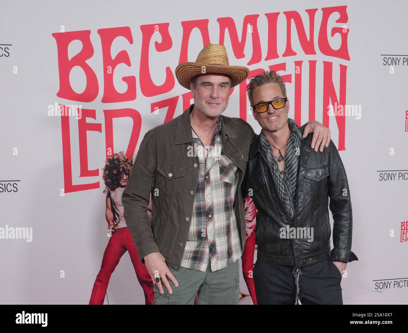 (L-R) Robert DeLeo and Jeff Gutt of Stone Temple Pilots at the BECOMING ...