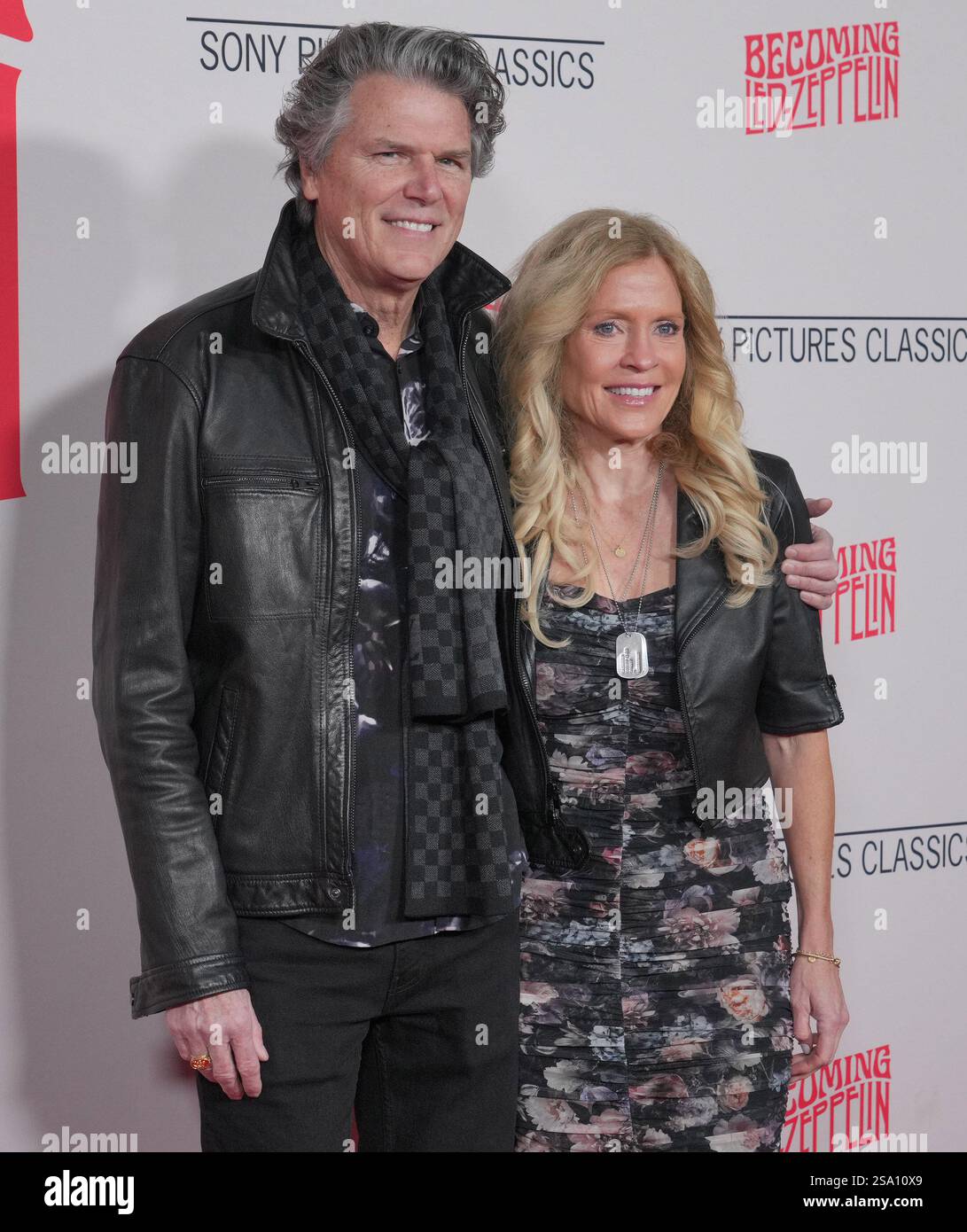 (L-R) Brian Knapp and Debbie Saunders arrives at the BECOMING LED ...
