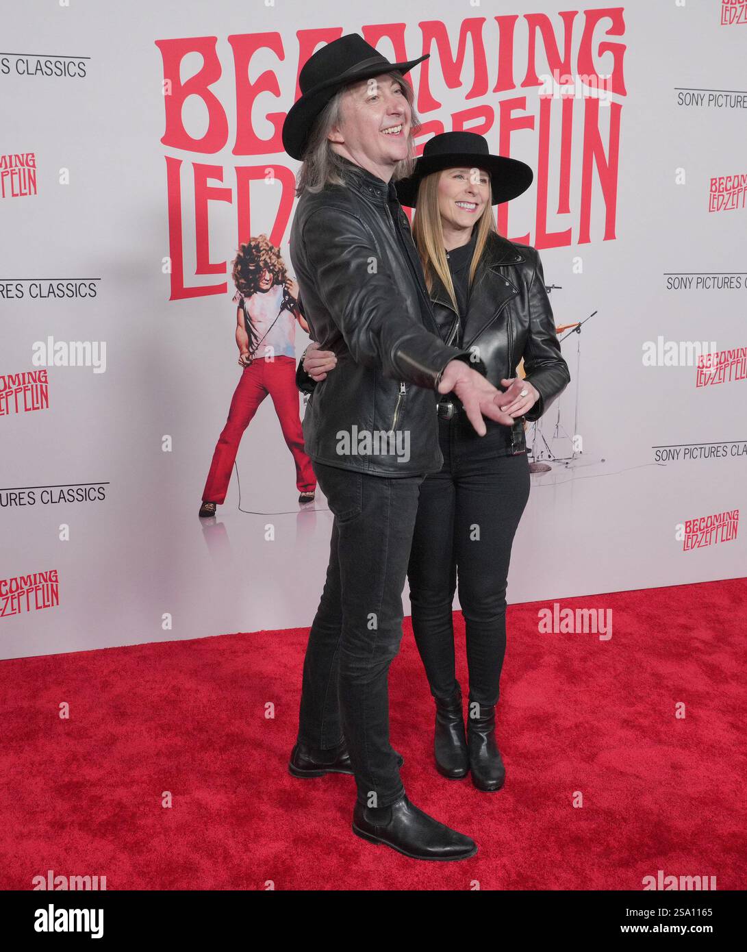 (L-R) Bernard McMahon and Allison McGourty arrives at the BECOMING LED ...