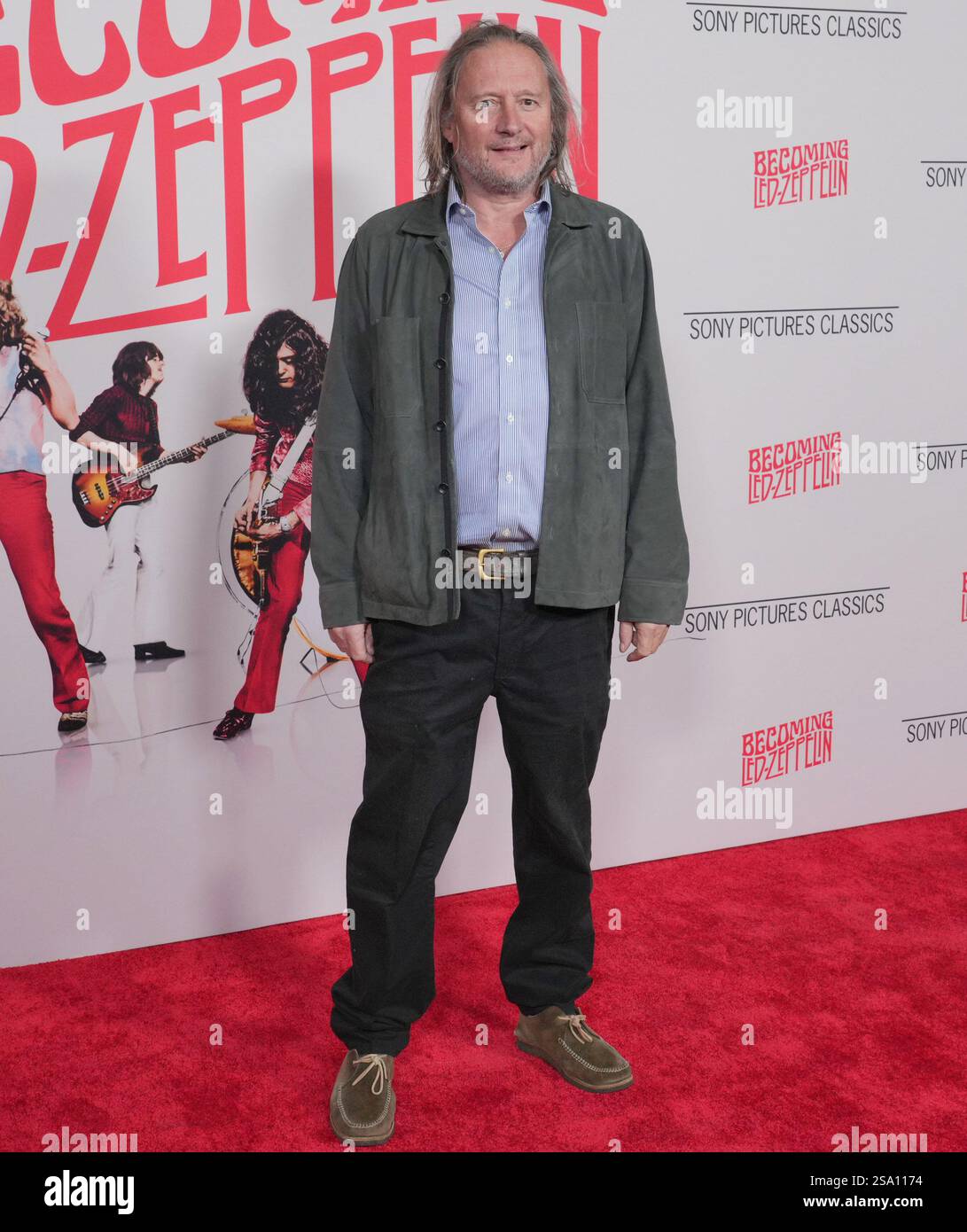 David Mackenzie arrives at the BECOMING LED ZEPPELIN Los Angeles ...