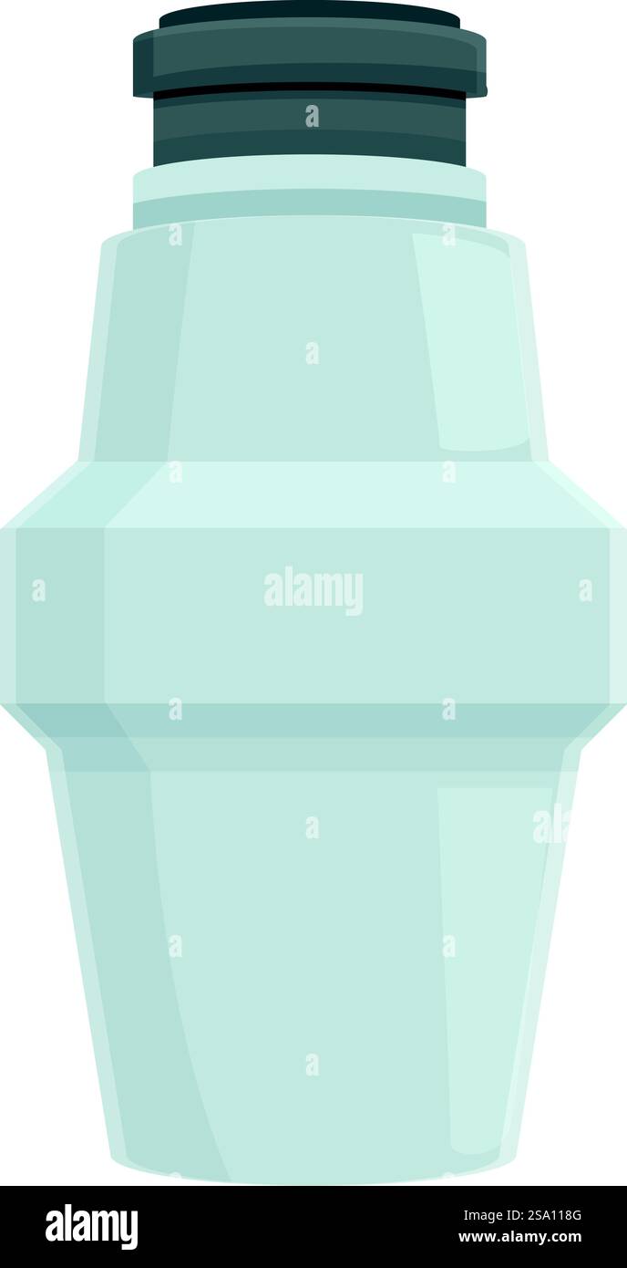 Recycling device pot icon cartoon vector. Cleaning container ...