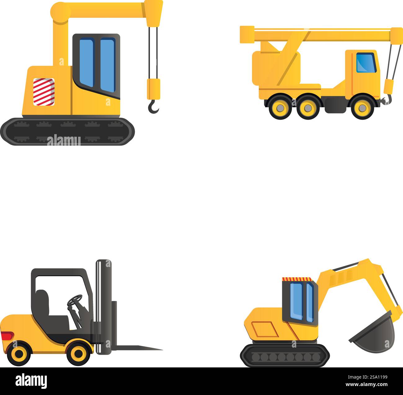 Earthmover at work Stock Vector Images - Alamy