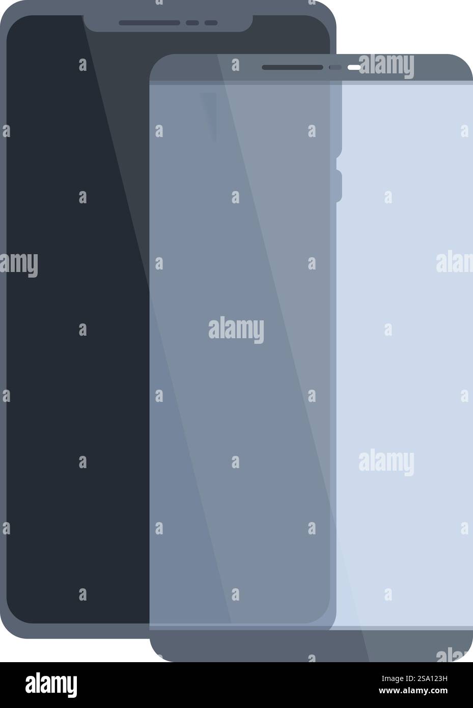 Phone break glass icon cartoon vector. Protective case cell. Security ...