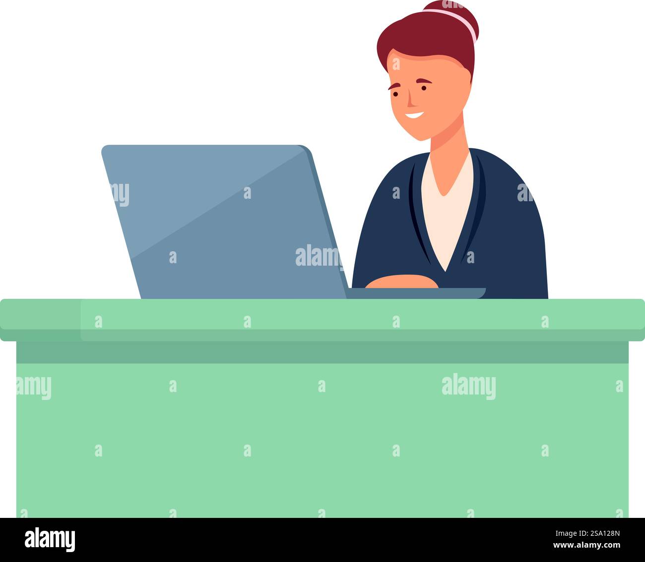 Empowered businesswoman Stock Vector Images - Alamy
