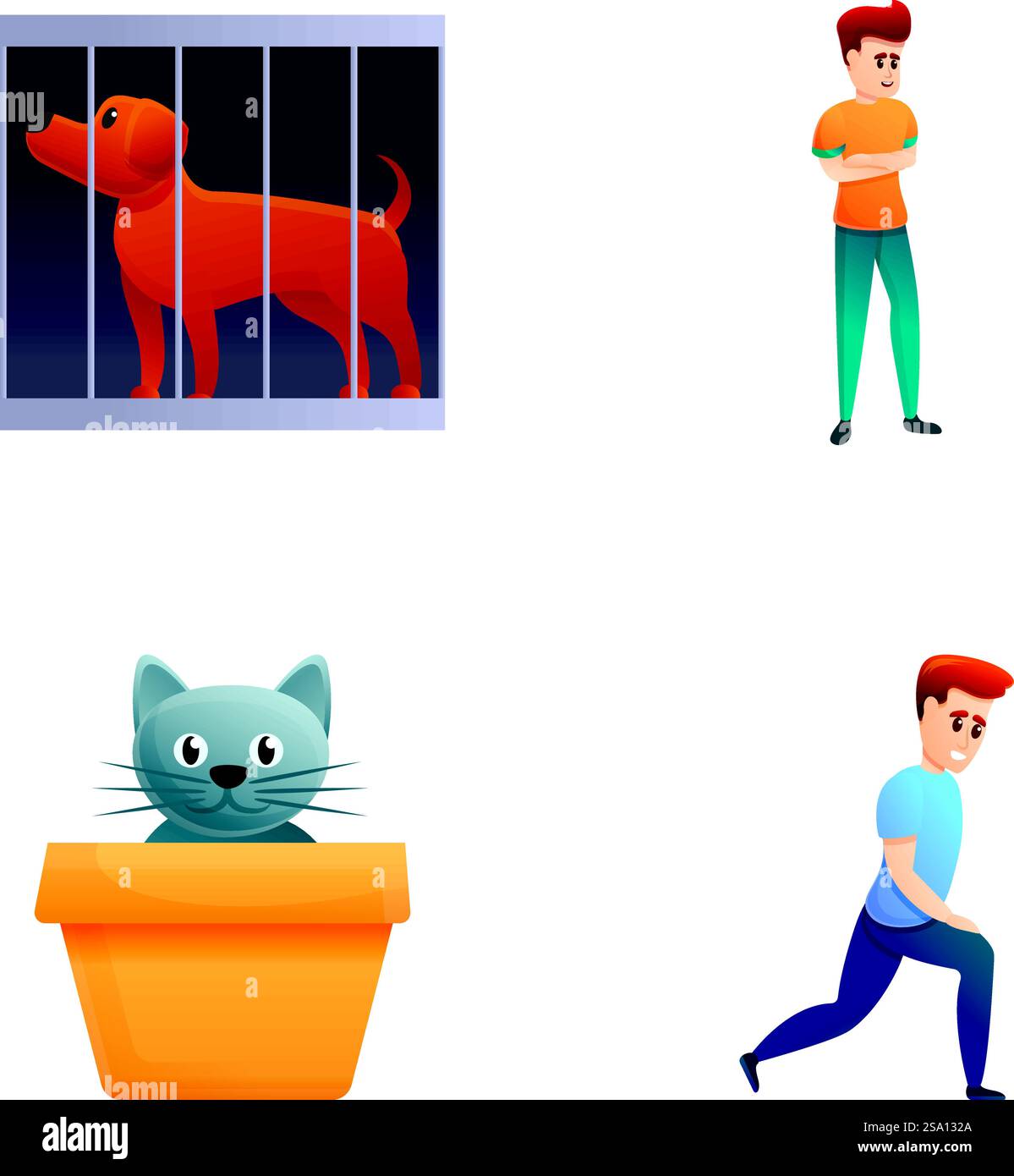 Transporting cat to shelter Cut Out Stock Images & Pictures - Alamy