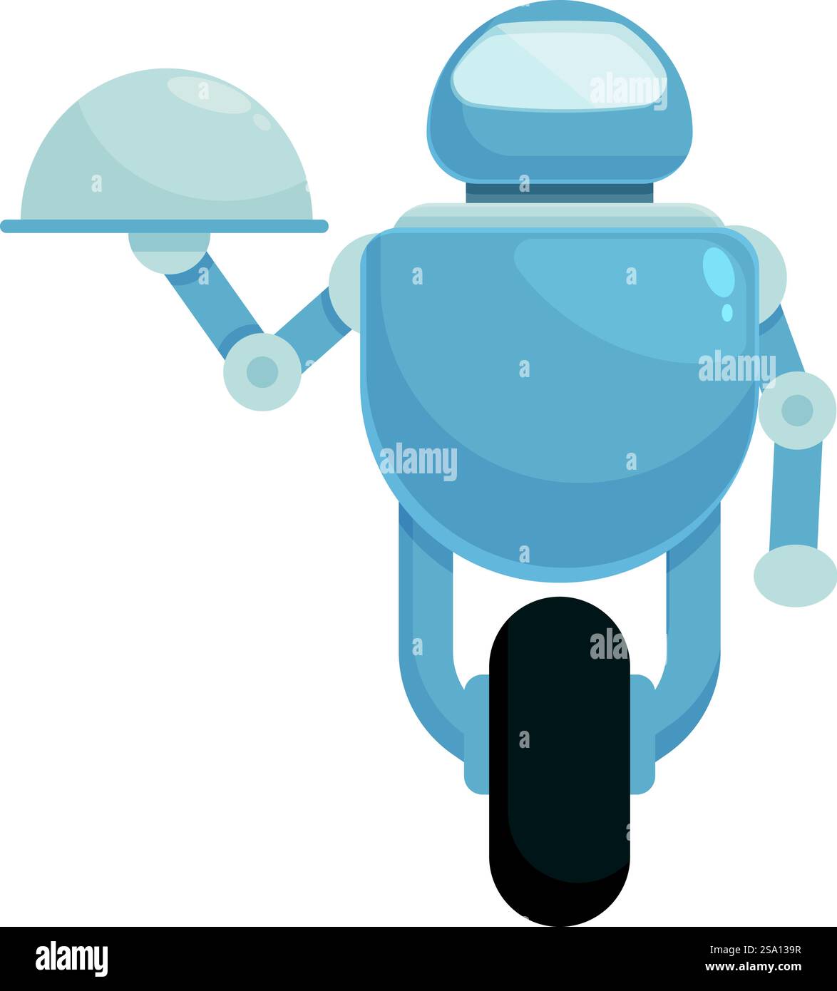 One Wheel Robot Customer Icon Cartoon Vector Service Life Tech Order One Wheel Robot Customer