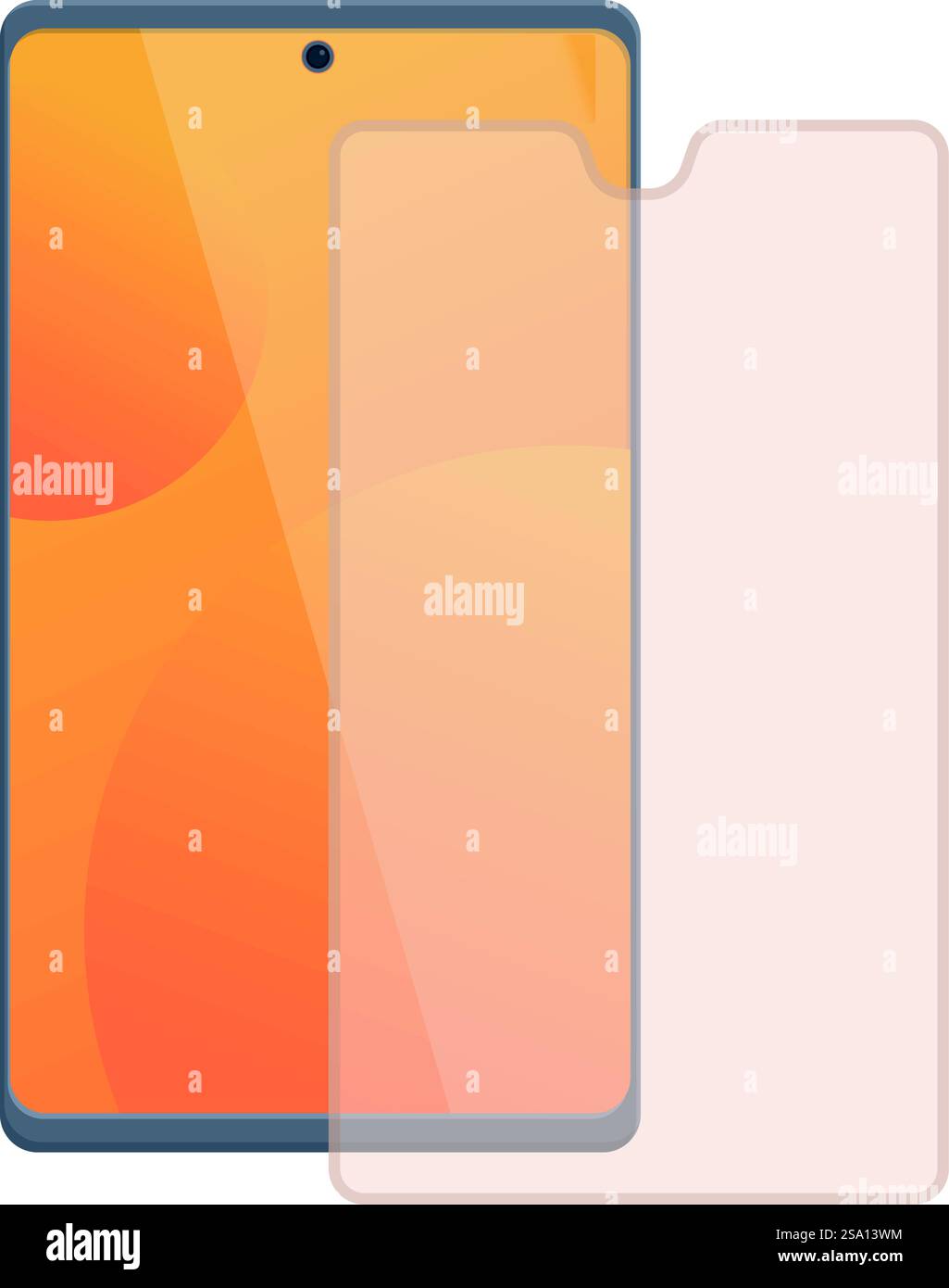 Display cover glass icon cartoon vector. Smart cover touch. Modern ...