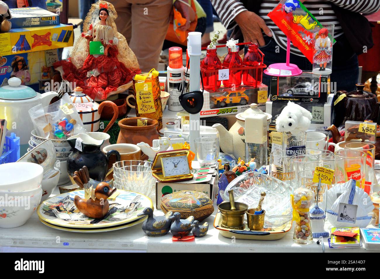 Attic sale in a village Stock Photo - Alamy