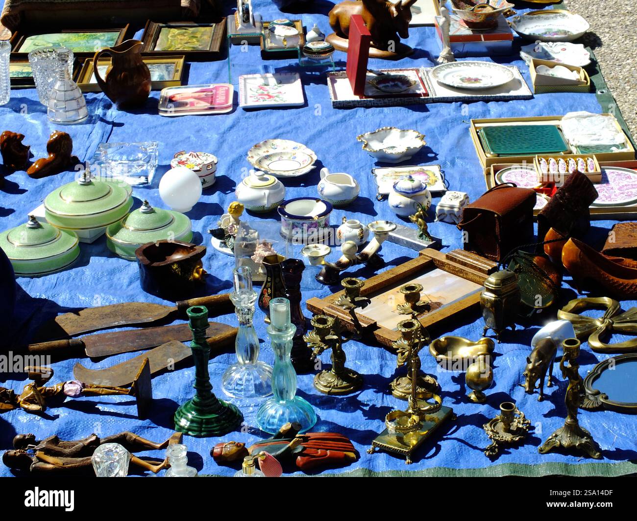 Attic sale in a village Stock Photo - Alamy
