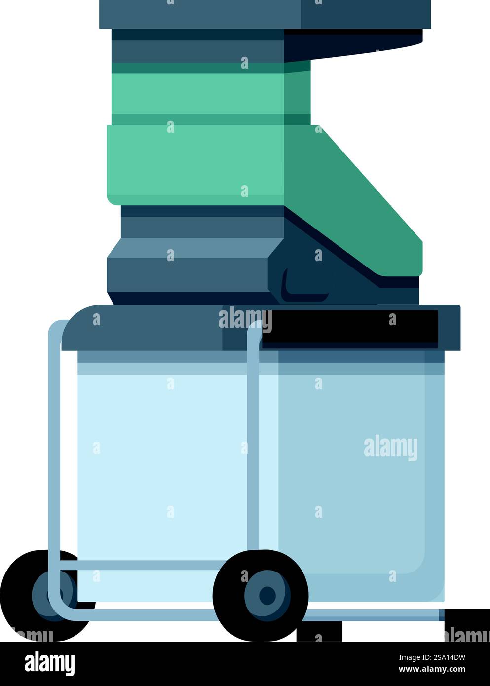 Big garden shredder icon cartoon vector. Agriculture tool. Implement ...