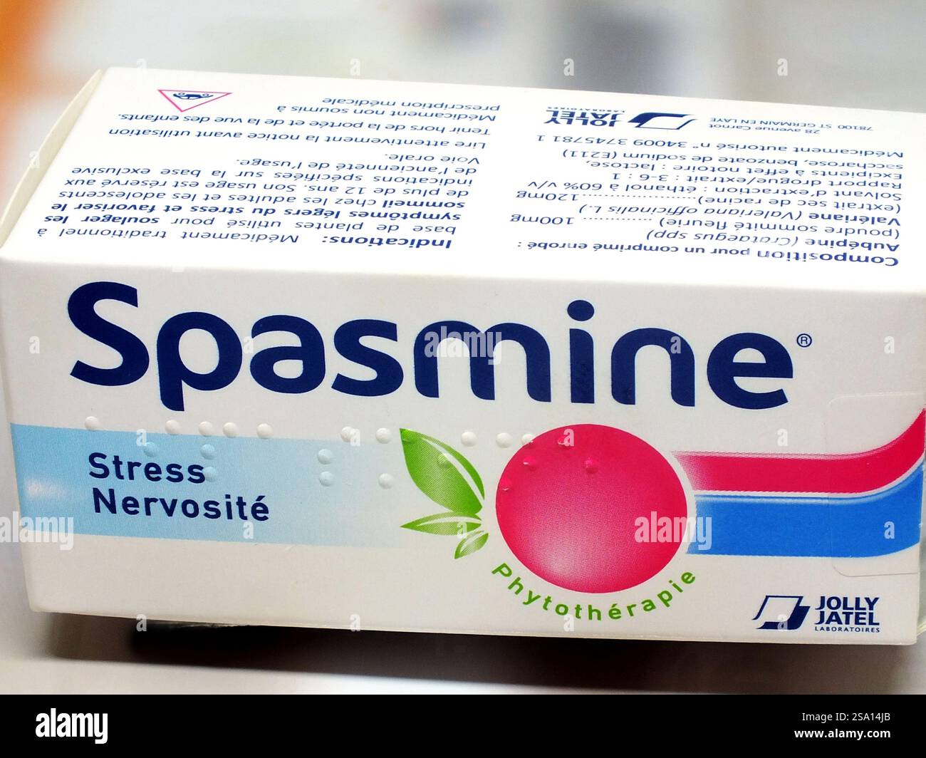 Box of Spasmine tablets Stock Photo - Alamy