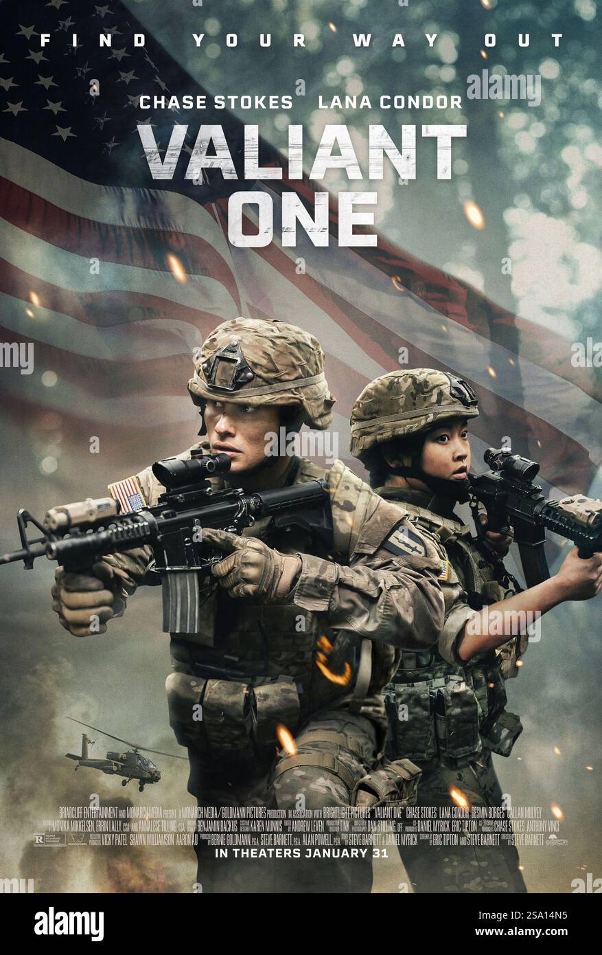 Valiant One (2025)Poster tagline: "Find your way out" *Filmstill - Editorial Use Only* CAP/PLF ...