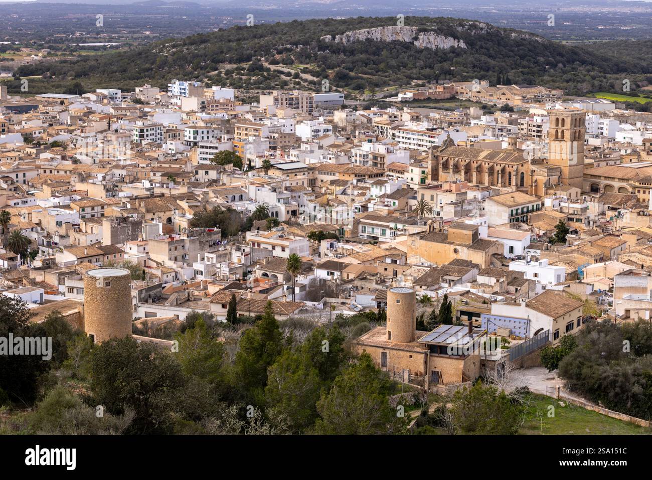 Townscape of Felanitx, Mallorca, Balearic Islands, Spain, Europe, with ...