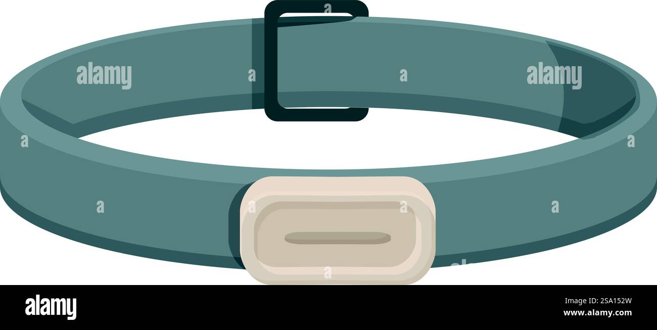 Animal health icon cartoon vector. Flea collar pet. Medical activity ...